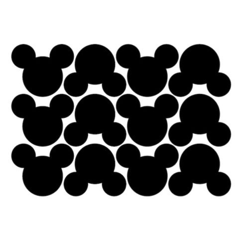 Mickey Heads Wall Stickers - Clarkes Creations